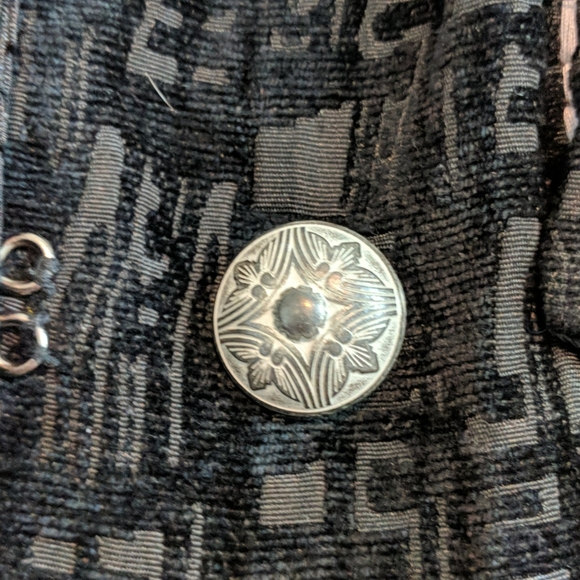 Kessley | Jackets & Coats | Kessley Textured Lace Edges Black Jacket ...